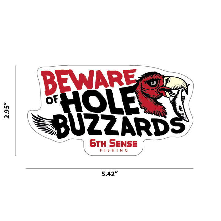 6th Sense Fishing - Gear - Decal - Hole Buzzard Awareness – 6th Sense ...