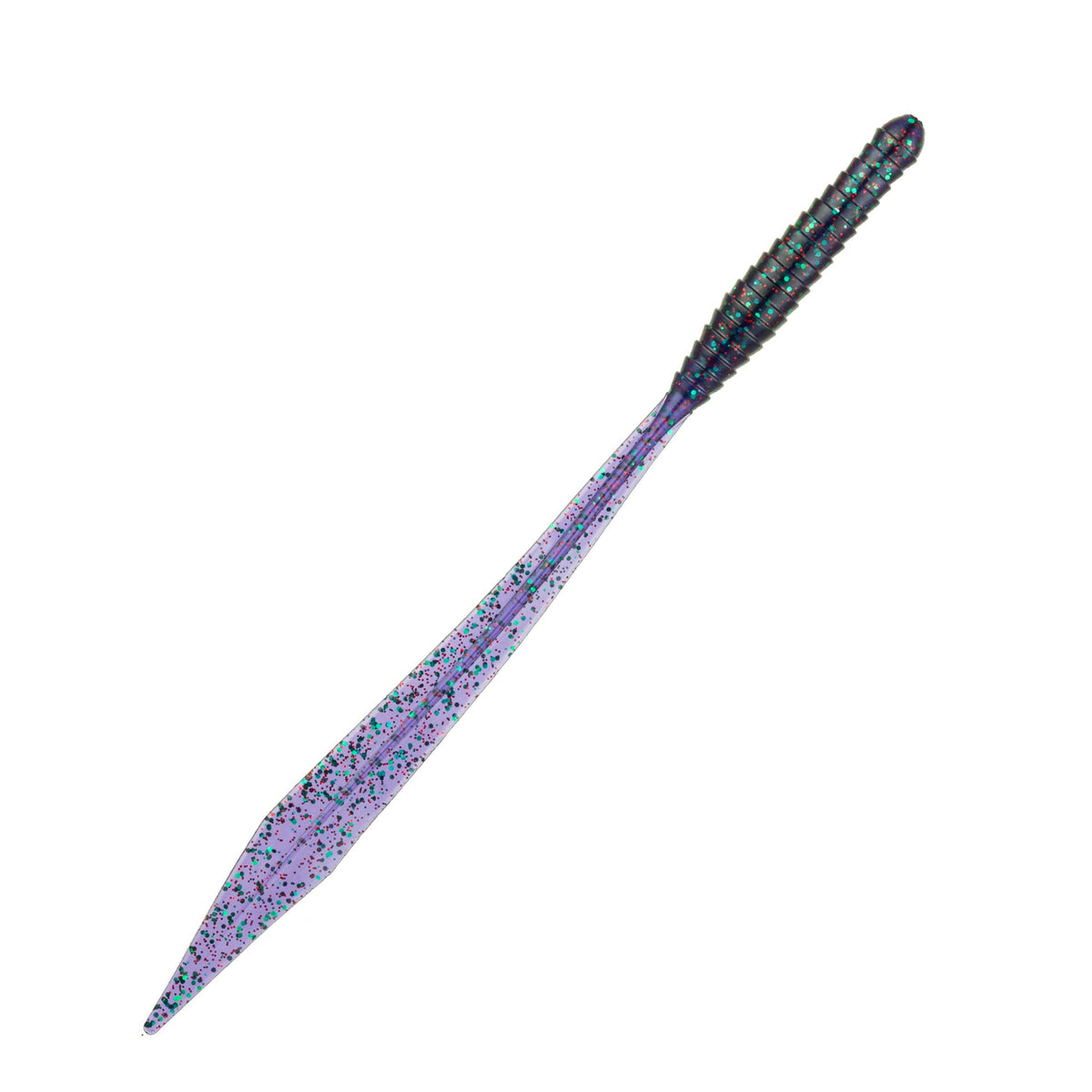 6th Sense Fishing - Soft Plastics - 10in Ridge Worm - Junebug Red – 6th ...